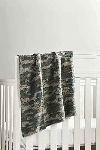 Mud Pie Baby Boys' Chenille Camo Blanket