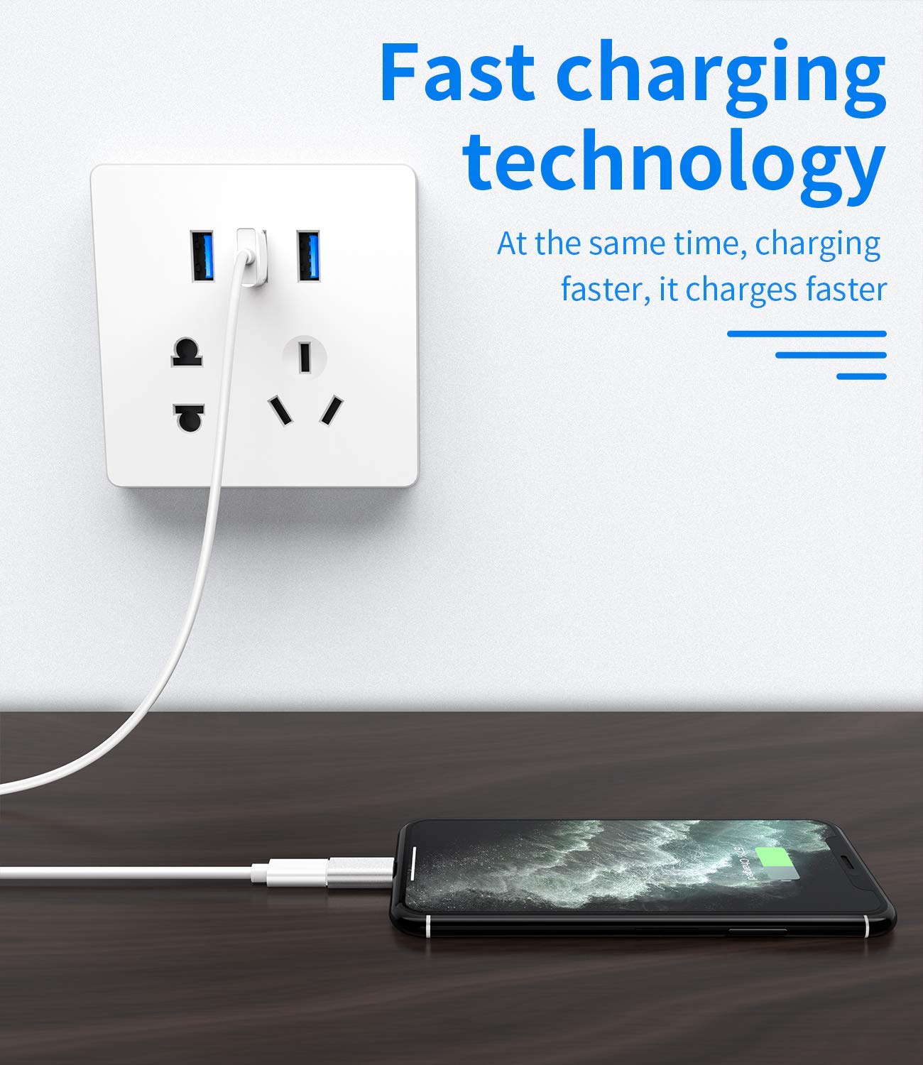 4Pack USB C Female to Lightning Male Adapter for iPhone 12 11 mini XR/XS/SE/7/8/X/Plus/Pro Max Ipad Air Mini Type Compatible with Charging Data Transmission Connect Charger Connector Cable Converter