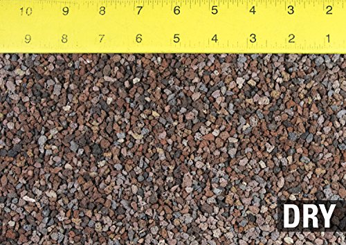 2 Gal. 1/8" - 3/16" Pre Mix Horticultural Red / Black Lava for Cactus & Succulent, Bonsai Tree Soil Mix - Small Grain