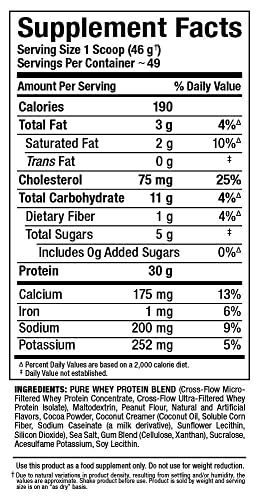 ALLMAX Nutrition - Classic Allwhey Protein Powder, 100% Whey Protein Source, 30 Grams of Protein, Gluten Free, 0 Grams of Trans Fat, Chocolate Peanut Butter 5 Pound