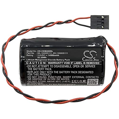 Estry 3.6V Battery Replacement for Cameron Nuflo MC-II Plus MC-III Plus Flow Analyzers MC-III Plus EXP Flow Analyzer MC-II Plus EXP 9A-100005111 LS33600-CN1 MV-100005111 14500mAh
