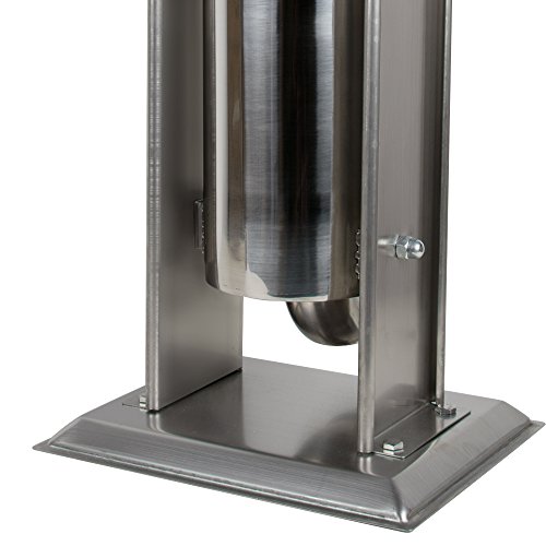 5L Stainless Steel Commercial Manual Spanish Churro Maker Machine, Heavy Duty Churros Machine with 4 Nozzles for Home Restaurants Bakeries Use
