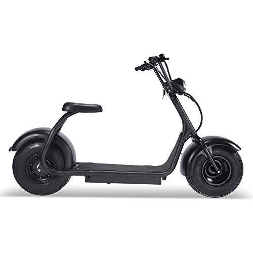 2000w Motor Lithium Electric Scooter for Adults, Fat Tire Electric Scooter with Seat, LCD Display, Bright LED Headlight, Hydraulic Front and Rear Brakes and Wide Deck