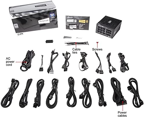 Seasonic Prime Ultra Platinum 1300W (80+Platinum, ATX 12V) Power Supply for Computer/Gaming PC's, 6X PCIe, Cable Management