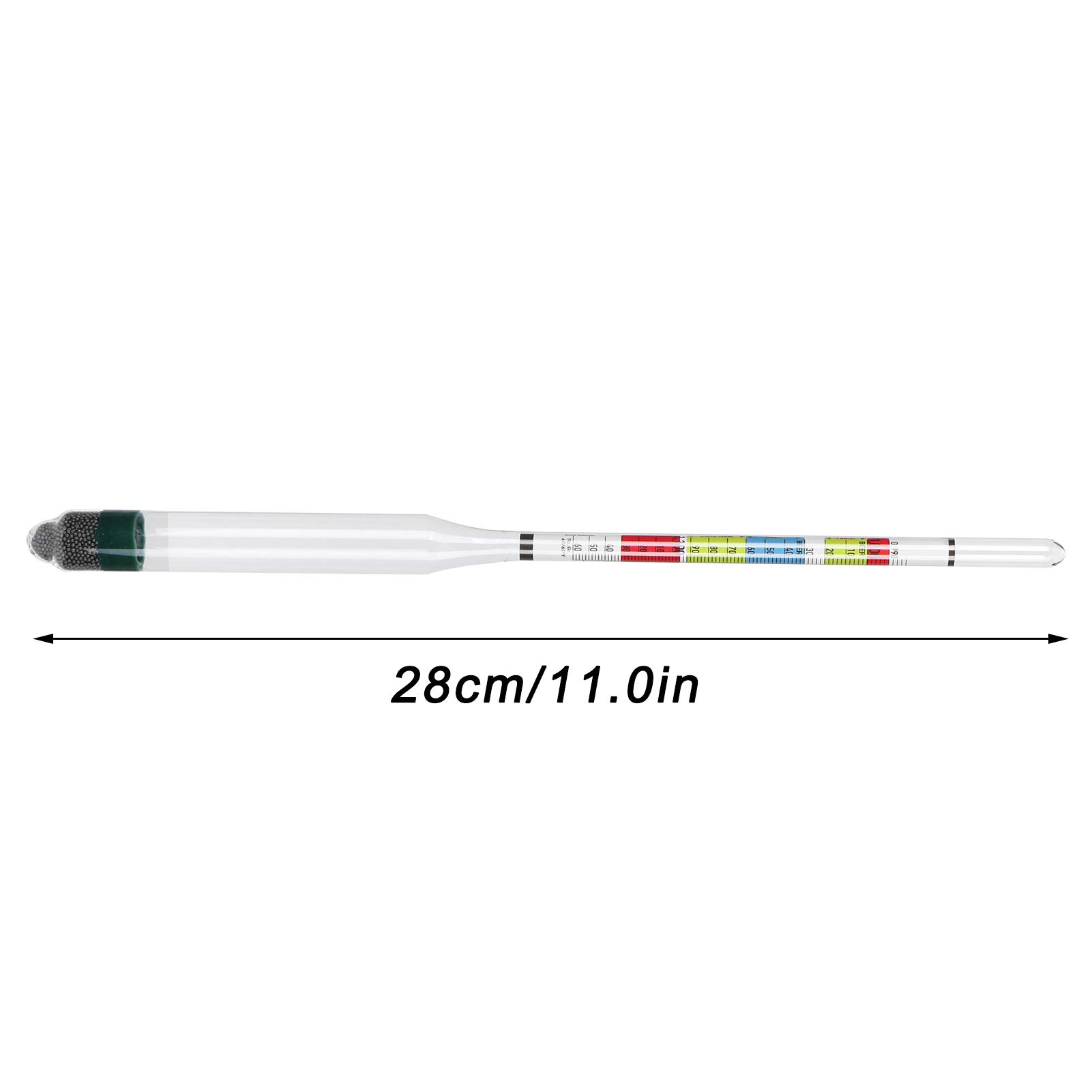 BORDSTRACT Hydrometer Alcohol 0-200 Proof Hydrometer Alcohol, Triple Scale Hydrometer for Home Brew Beer, Wine, Mead and Kombucha