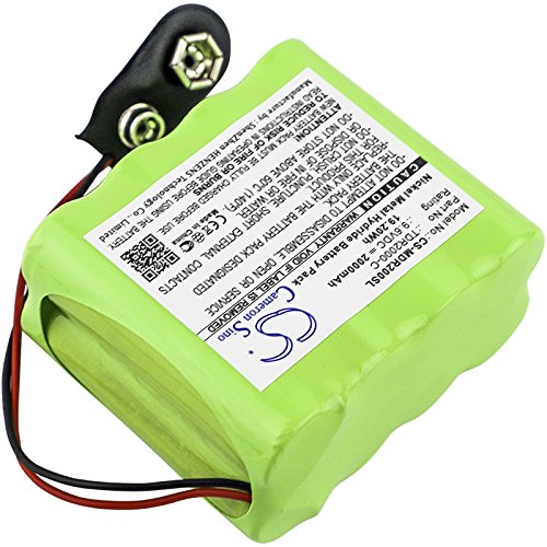 BORNMIO Replacement Battery for Megger TDR2000/2R Echometer Time Domain reflectometer Megg TDR2000-C (2000mAh)