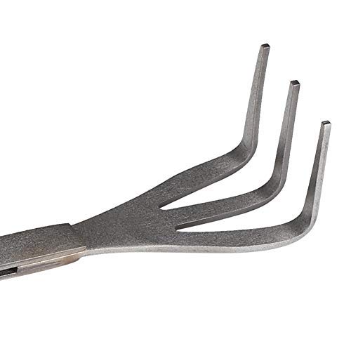 2 in 1 Stainless Steel Bonsai Tools Gardening Tool Root Rake Tweezers for Bonsai Planter