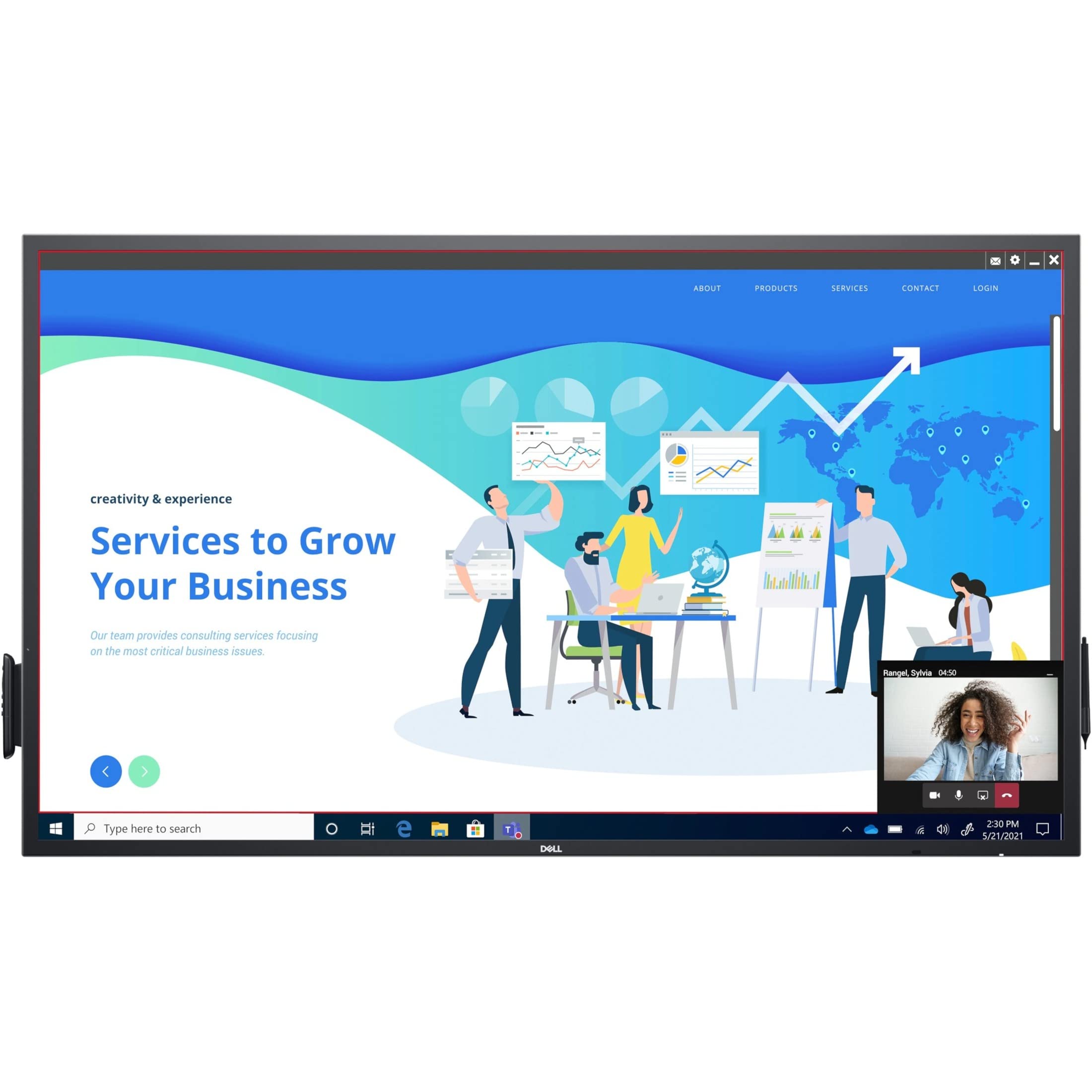 Dell Interactive C6522QT 65" LCD Touchscreen Monitor - 16:9