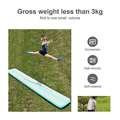 16ft Gymnastic Balance Beam for Home,Air Balance Beams Gymnastics Equipment for Practice Training(mint)