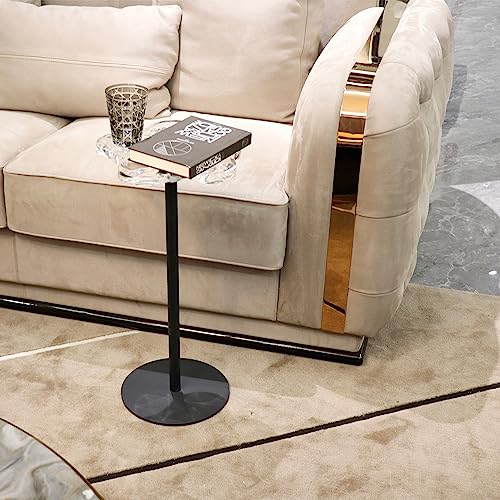 Acrylic Panel with Iron Tripod Creative Flower Shaped Small Edge Table Acrylic Transparent Sofa Corner Table Nordic Modern Coffee Table Portable Detachable Dessert Table Mobile Coffee Table (Small)