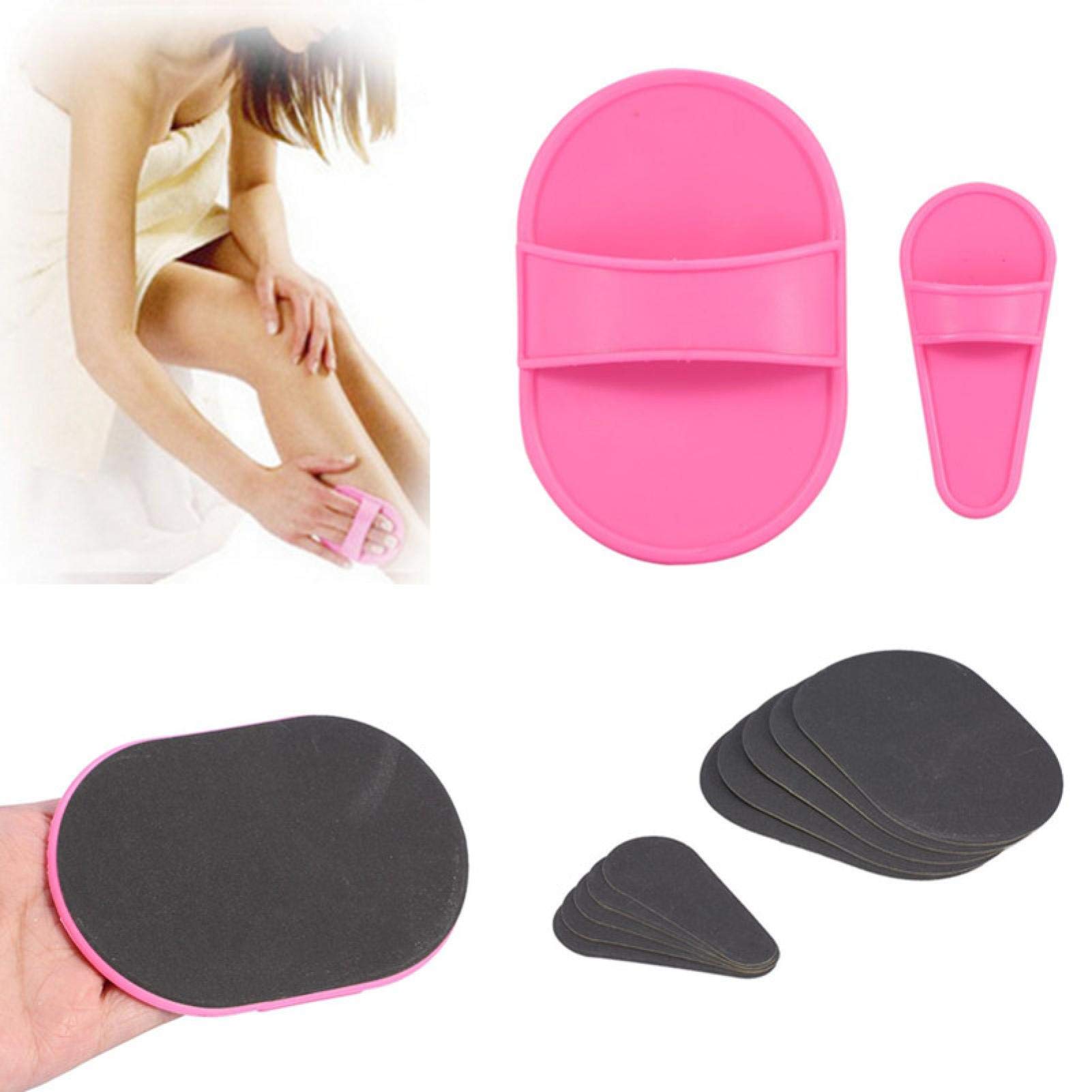 Hair Removal Sponge New Portable Body Depilation,Refill Pads for Hair Remover Buffer,Depilatory Sanding Device Hair,Physical Hair Removal Tool Depilation Tool