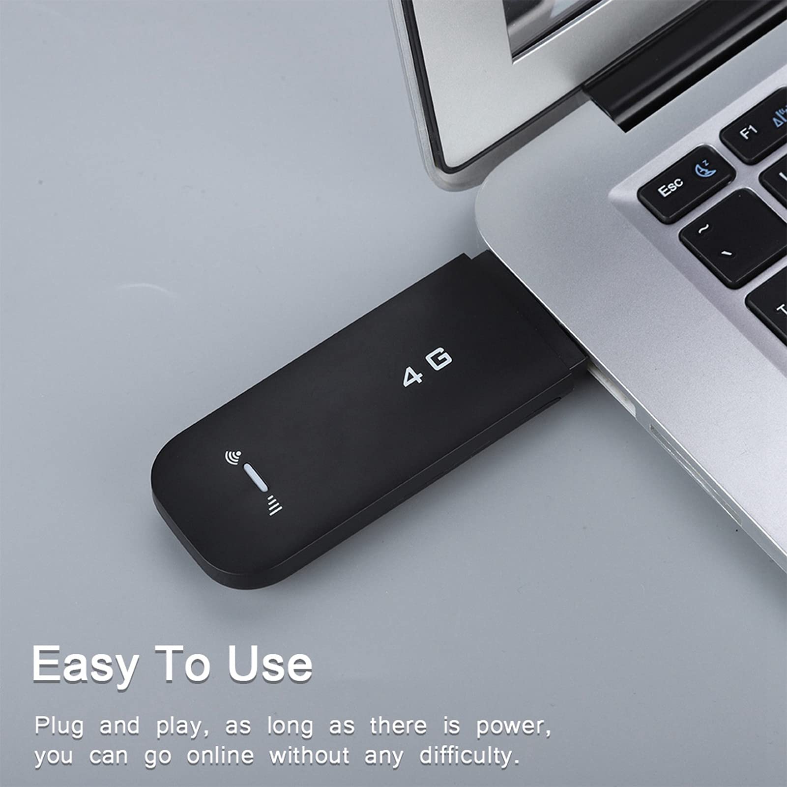 4G WiFi Router,150Mbps Plug and Play LTE USB Portable Router Pocket Mobile Hotspot Built-in 4G/3G+WiFi Antenna Wireless Network Smart Router(with WiFi)
