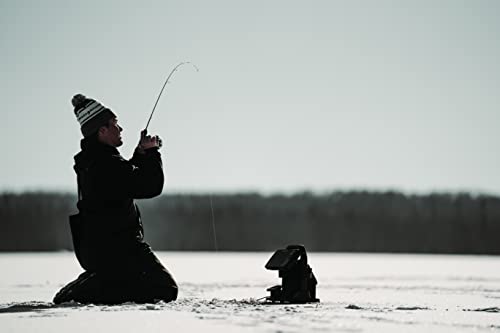 13 FISHING - Tickle Stick - Ice Fishing Rod - Gen 3 - 38" L (Light) - Hole Hopper Rod - 1/16-1/8oz - PC2 Flat-Tip Blank - TS3-38L Black