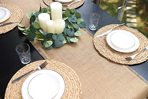Home·FSN Burlap Table Runner, 100% Jute Vintage 14X72 Inches Table Runner for Wedding, Parties, BBQ's, Everyday, Holidays