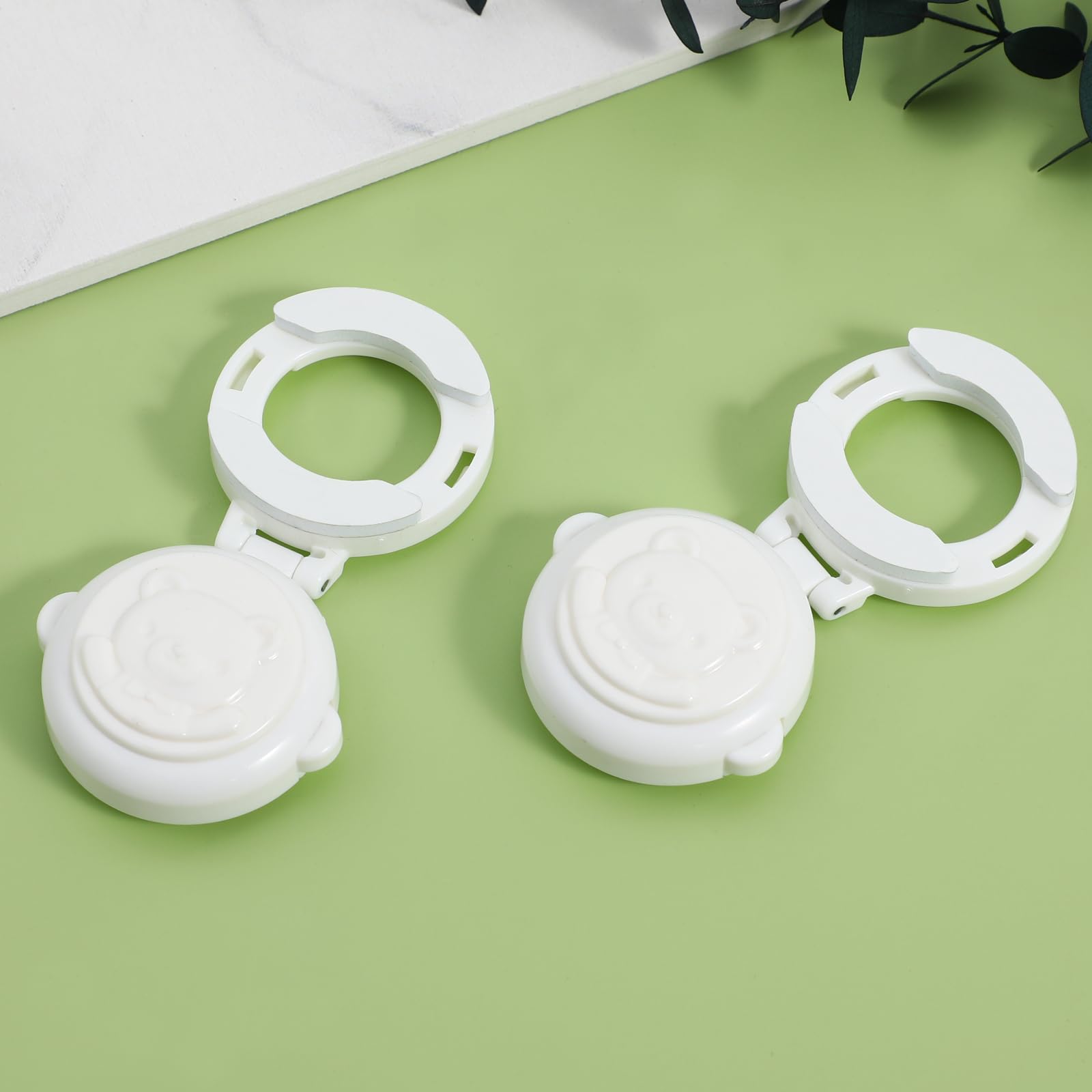 DOITOOL 4Pcs Children Safety Button Covers Security Lock,Child Proof Car Washing Machine Key Start Protection Cover,Baby Safety Prevent Pressing Device for Stove Refrigerator Washer