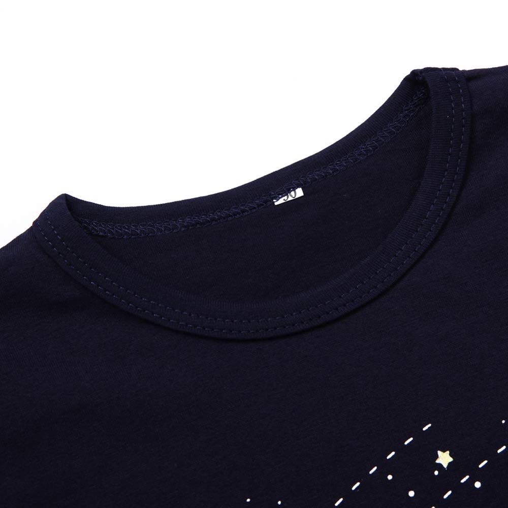 Boys Space Planet Shirts Toddler Boy Long Sleeve Tee Shirt Cartoon Sport Pullover Tops Clothes for Kids 3T