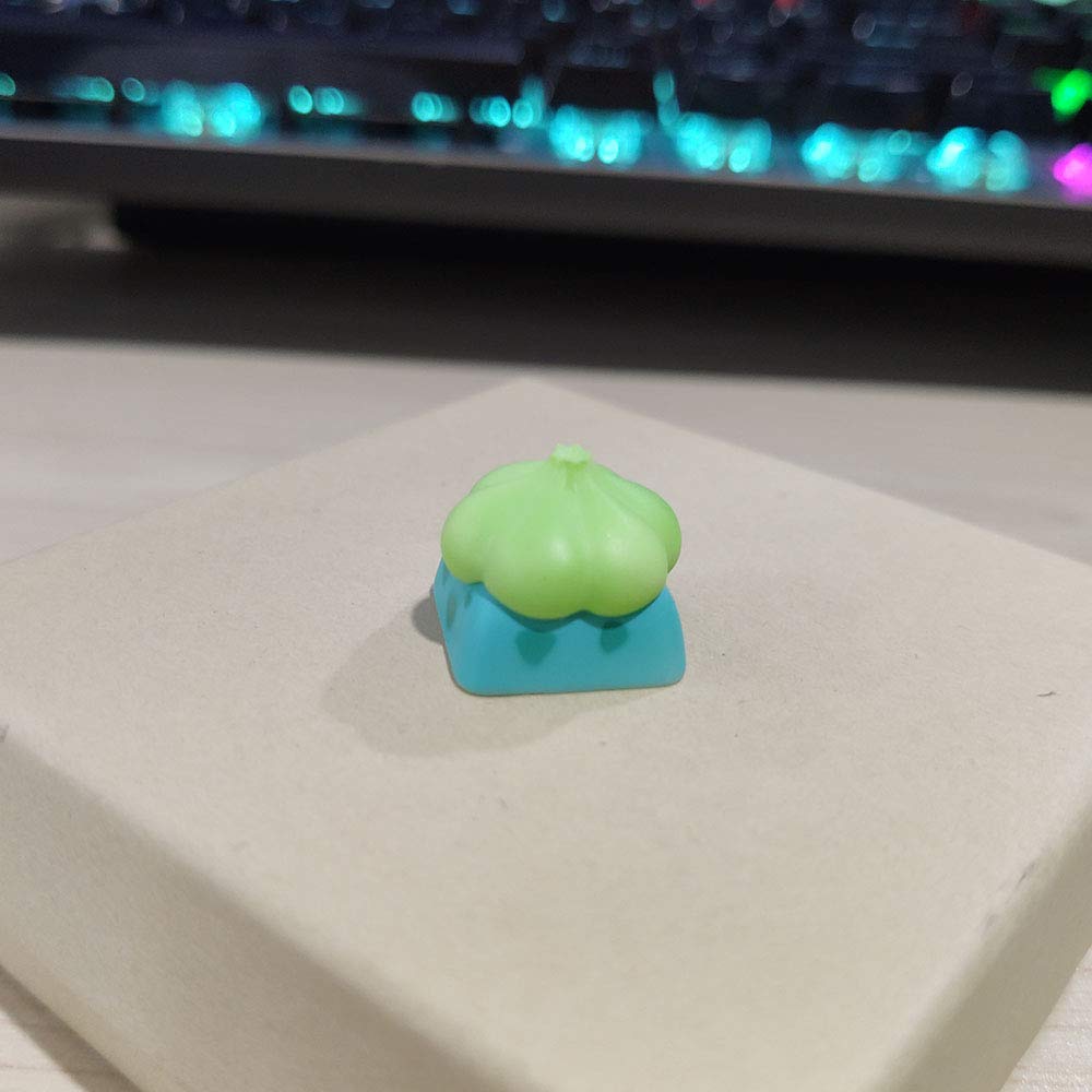 HFSECURITY Little Fire Dragon Frog Seed Design Resin Keycaps for Cherry Mx Switch Mechanical Gaming Keyboard Use SA R1 (FrogSeed)