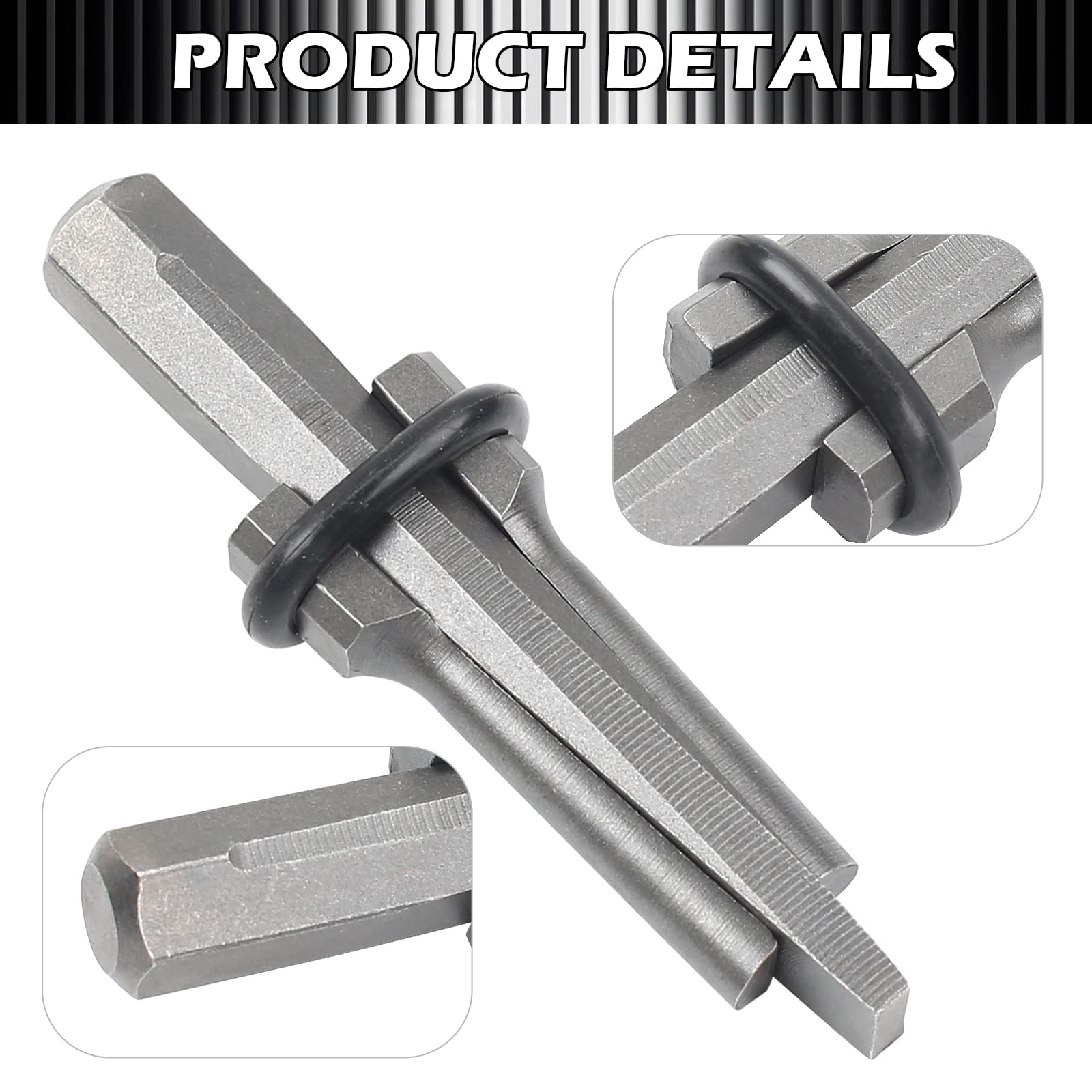 10Pcs 5/8'' Stone Splitter Hand Tools with Wedge, Feather Shim and a 8" Rotary Drill Bit for Concrete, Marble, Granite, Rock