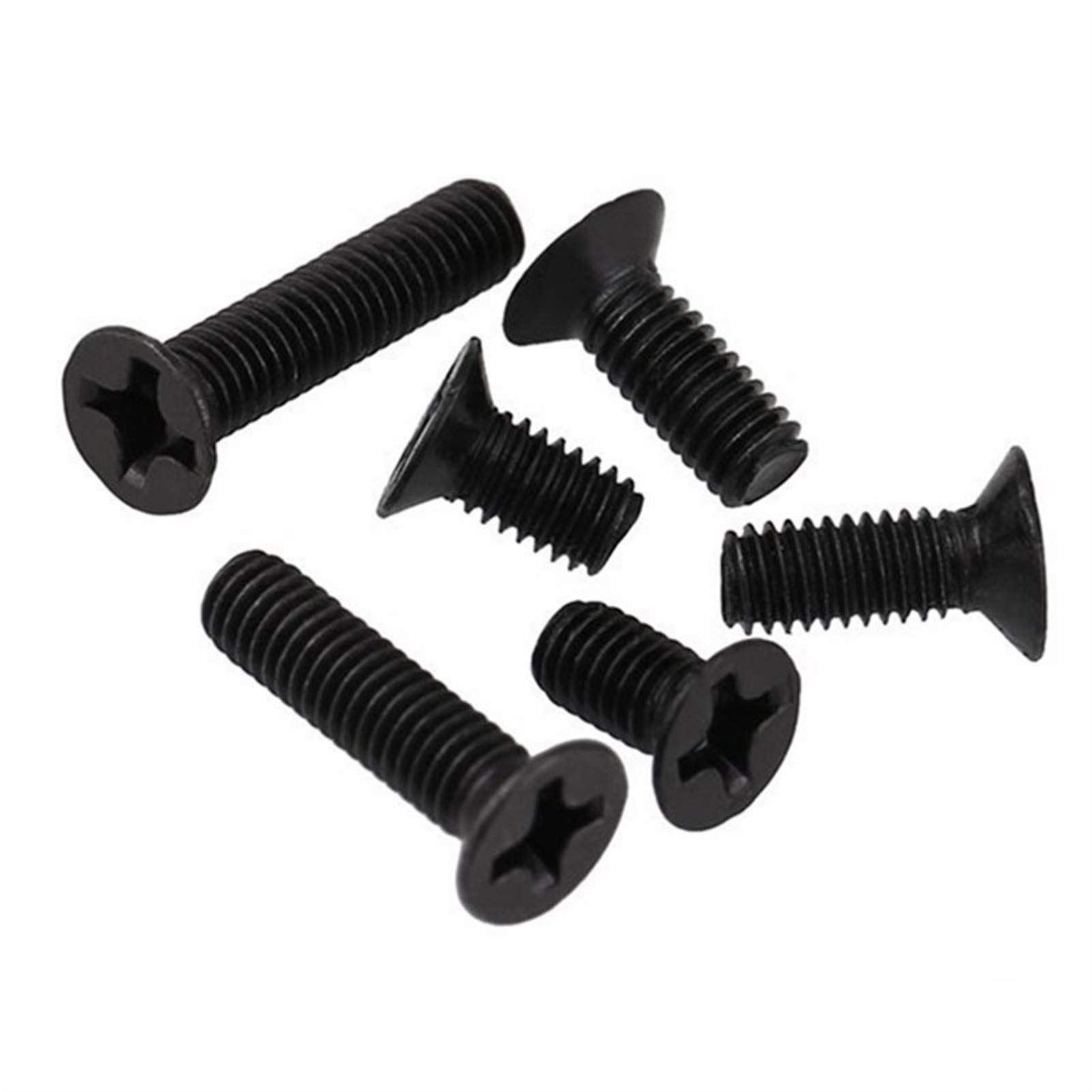 SUNQQA 20/50/100Pcs Laptop Repair Fastener Screws Flat Head Screw Phillips Screws Computer Screws M1 M1.2 M1.4 M1.6 M2 M2.5 M3 M4 (Length : 16mm 50Pcs, Size : M3)