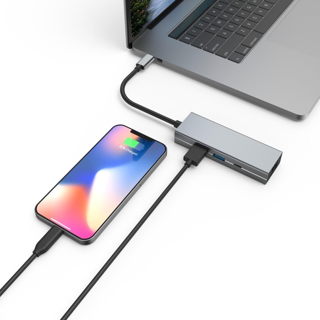 HAMA 00200108 Station d'accueil USB 3.2 Gen 1 (3.1 Gen 1) Type-C Gris