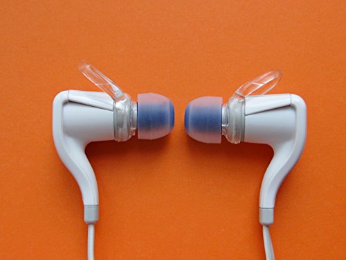 8pcs (CL-BL)- Medium (M) Replacement Set Earbuds Eartips Compatible with Plantronics Backbeat Go 2 Earphones Headphones