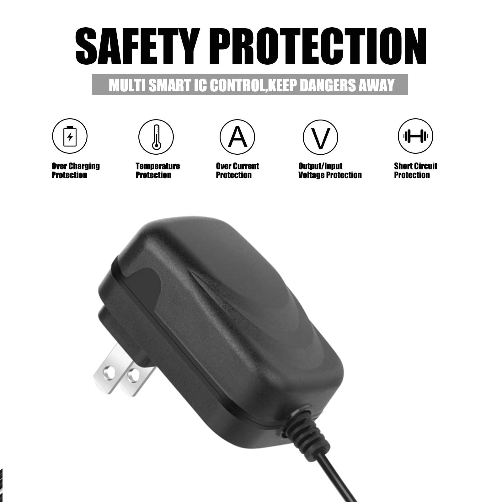 2V Shaver Charger for Wahl Shaver 8061 7357 7029 7356 7035 8163 7339 7367 7060 Replacement Whal Clipper Cordless Trimmer Power Cord Supply Adapter