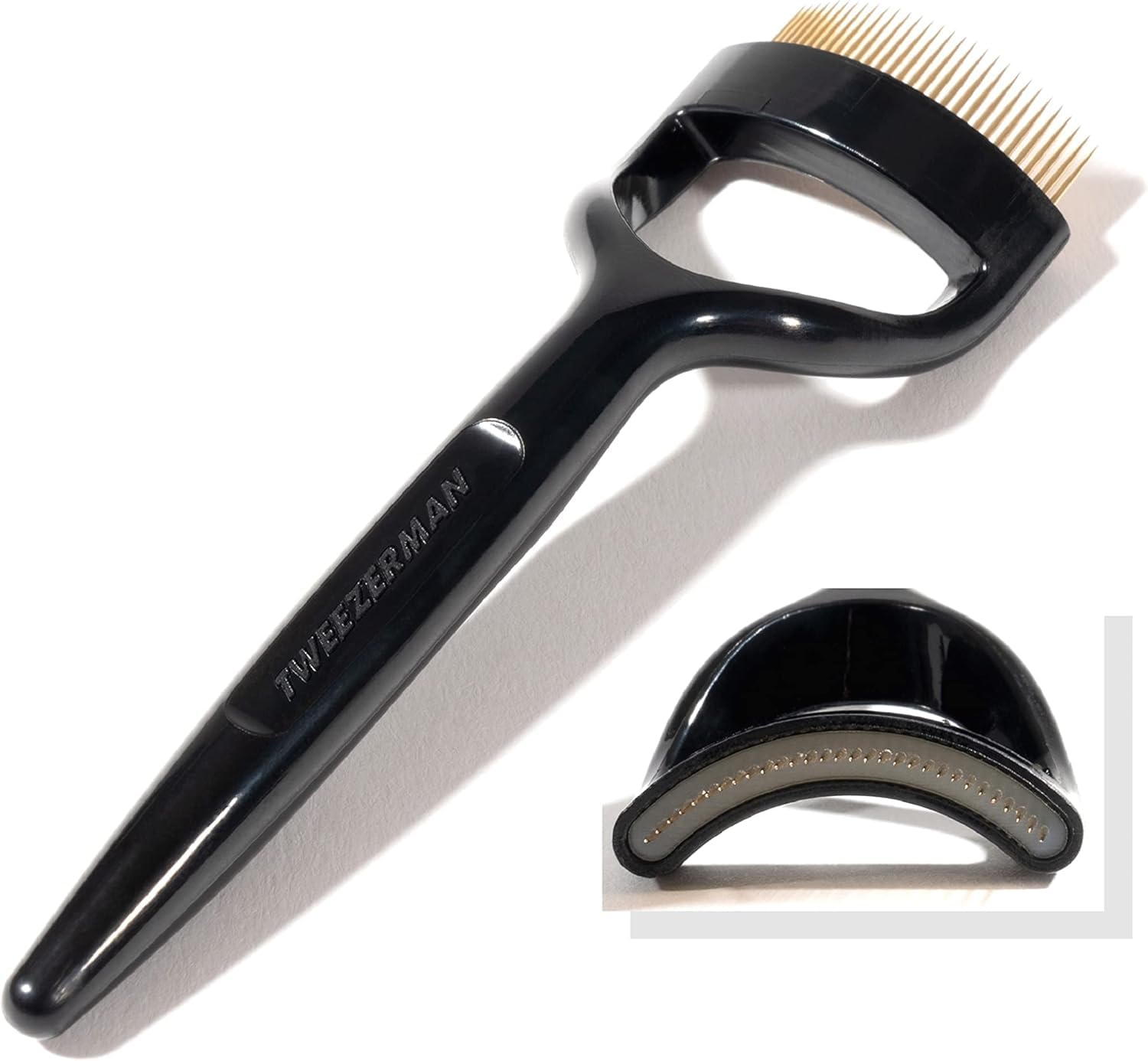 Tweezerman Eyelash Comb for Round Eyes, Premium Lashcombo 60, Black
