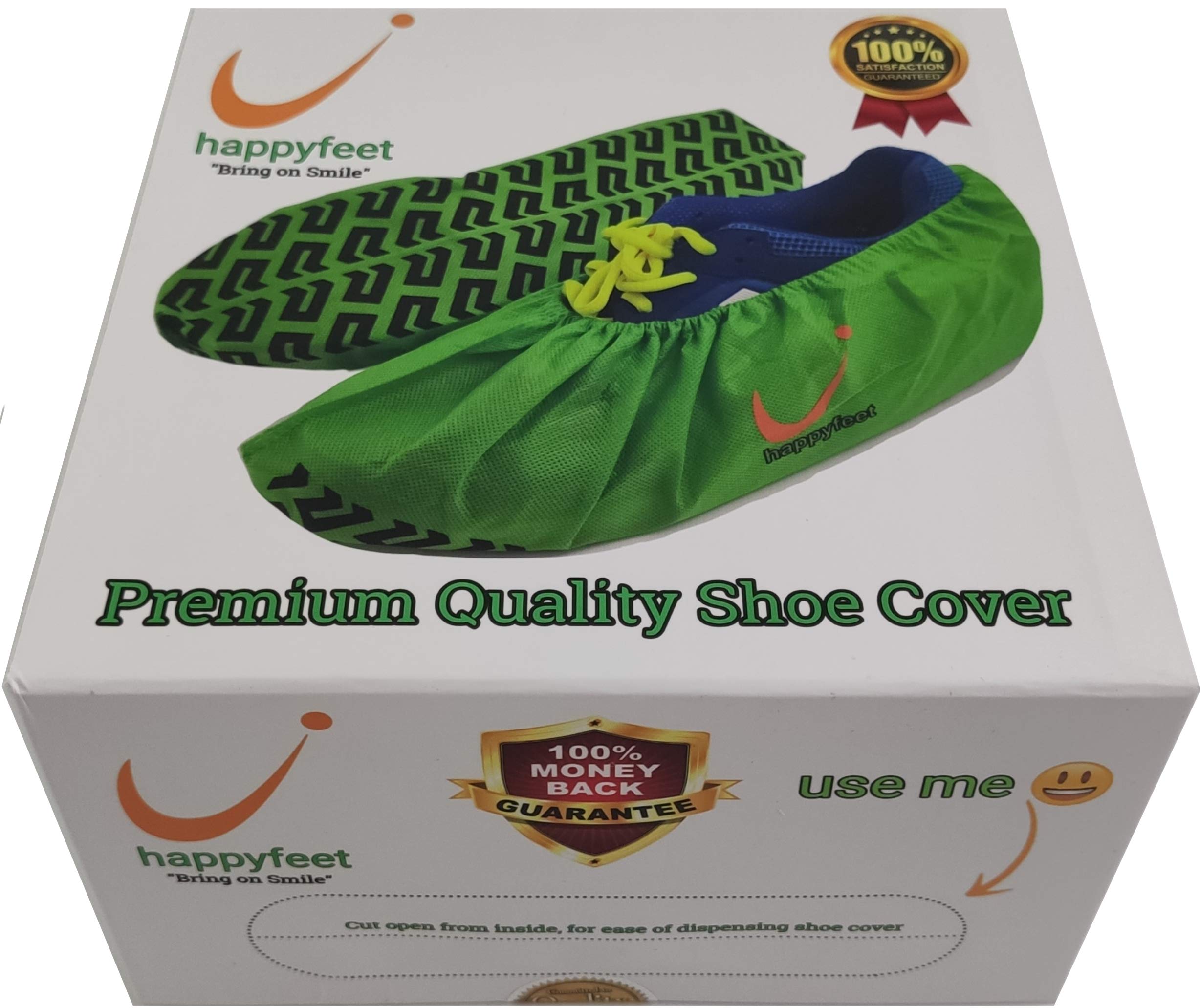 Shoe Covers Disposable Indoor Non-Slip - Premium Gift Packaging, Reusable Booty Cover, Thickest 70gsm Fabric, Extra Durable, Water Resistant, Extra Large One Size Fits All US13 Booties