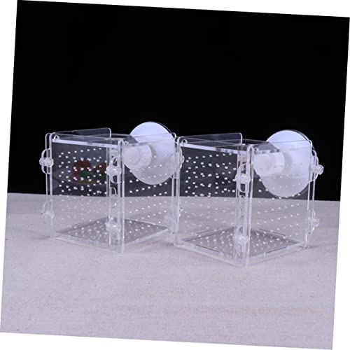 2 Pcs Baby Fish Incubator Fish Acrylic Incubator Aquatic Pet Supplies Fish Hatchery Cage Fish Tank Tool