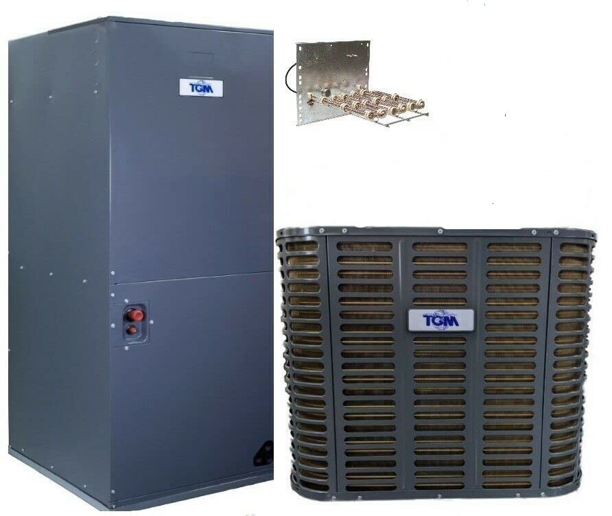 3.5 TON 14 SEER HEAT PUMP SYSTEM AIR HANDLE, CONDENSER, HEAT STRIP