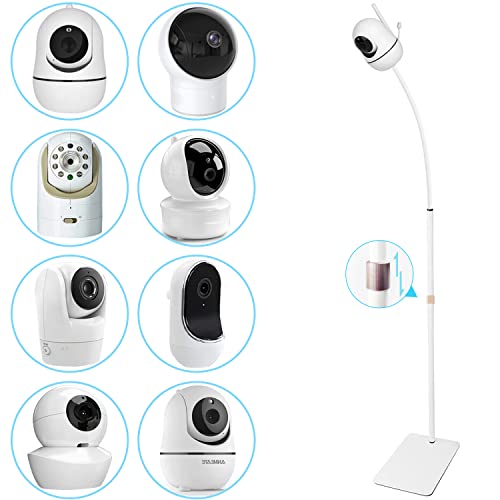 67" Adjustable Height Baby Monitor Floor Stand Holder for Infant Optics DXR-8 Pro,eufy HelloBaby and ANMEATE Baby Monitor,Owlet Kidsneed and BabySense Monitor,Also for Cameras with 1/4 Screw Mount