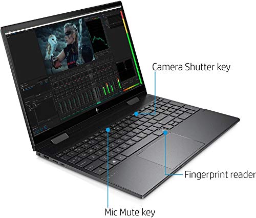 HP 2020 Envy X360 2-in-1 15.6" FHD IPS Touchscreen Premium Laptop PC | AMD 4th Gen Ryzen 5 Six-Core 4500U | 16GB RAM | 512GB PCIe SSD | Backlit Keyboard | Fingerprint Reader | WiFi 6 | Windows 10