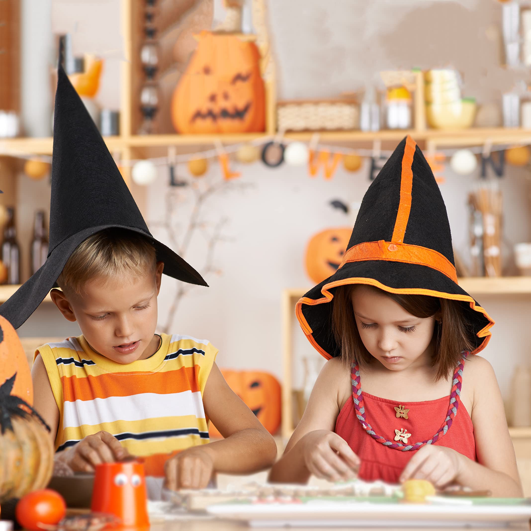 4E's Novelty Halloween Crafts for Kids (12 Pack) Goofy Candy Corn Magnet Foam Craft Kit - Bulk Fall Arts and Crafts for Toddlers & Kids, Halloween Activities for Kids Party
