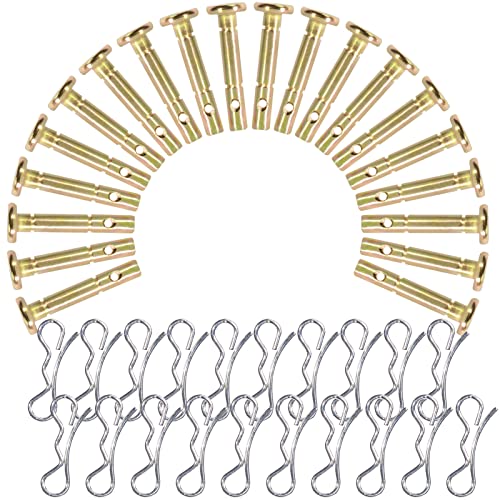 20 Pairs Shear Pins and Cotters Pins,Replacement Shear Pins for Snowblower 738-04124 and 714-04040, Shear Pin Kit Compatible with MTD Craftsman Cub Cadet Troy Bilt Snowblowers