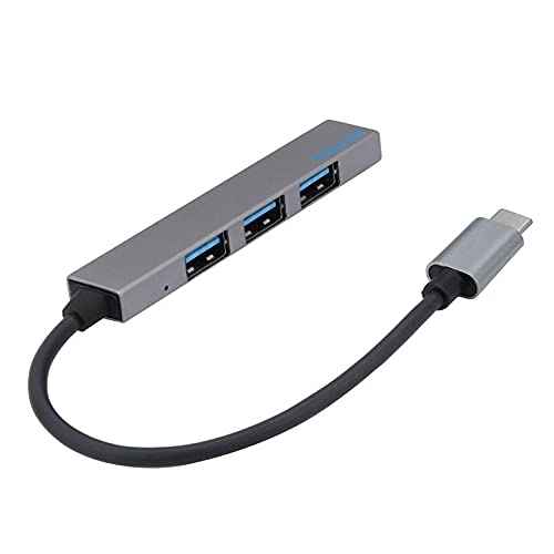 WJCCY Type-C to 4 USB Hub Expander Thin Mini Portable 4-Port USB 2.0 Hub USB Power Interface Laptop Tablet Comput