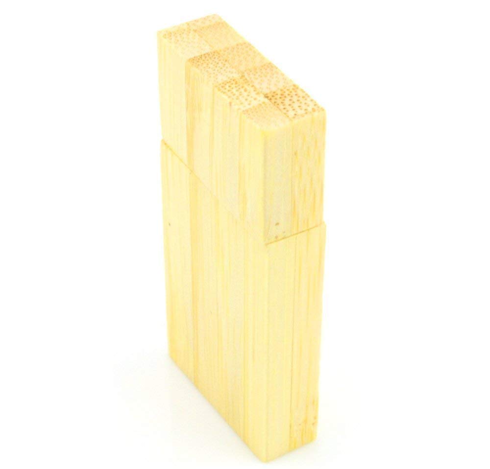 5 Pack Square Bamboo Wood 2.0/3.0 USB Flash Drive USB Disk Memory Stick with Wooden (2.0/4GB)