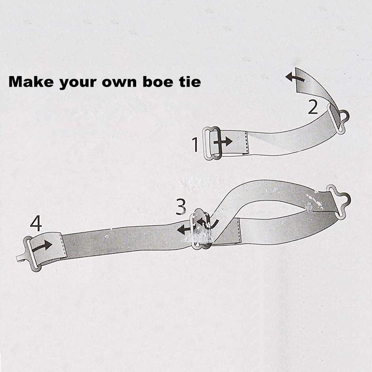 100 Sets Adjustable Bow Tie Hardware Clip Set, Metal Cravat Clip Hook Fastener for Necktie Strap