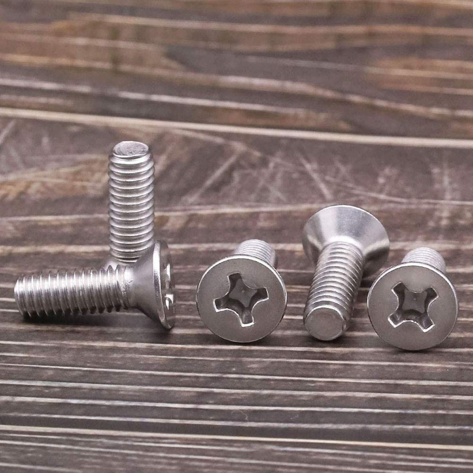 30 Pcs M4-0.7x50mm Flat Head Machine Screws, Phillips Cross Screw, Phillips Drive,304 Stainless Steel, Fasteners Bolts,Countersunk Machine Screws