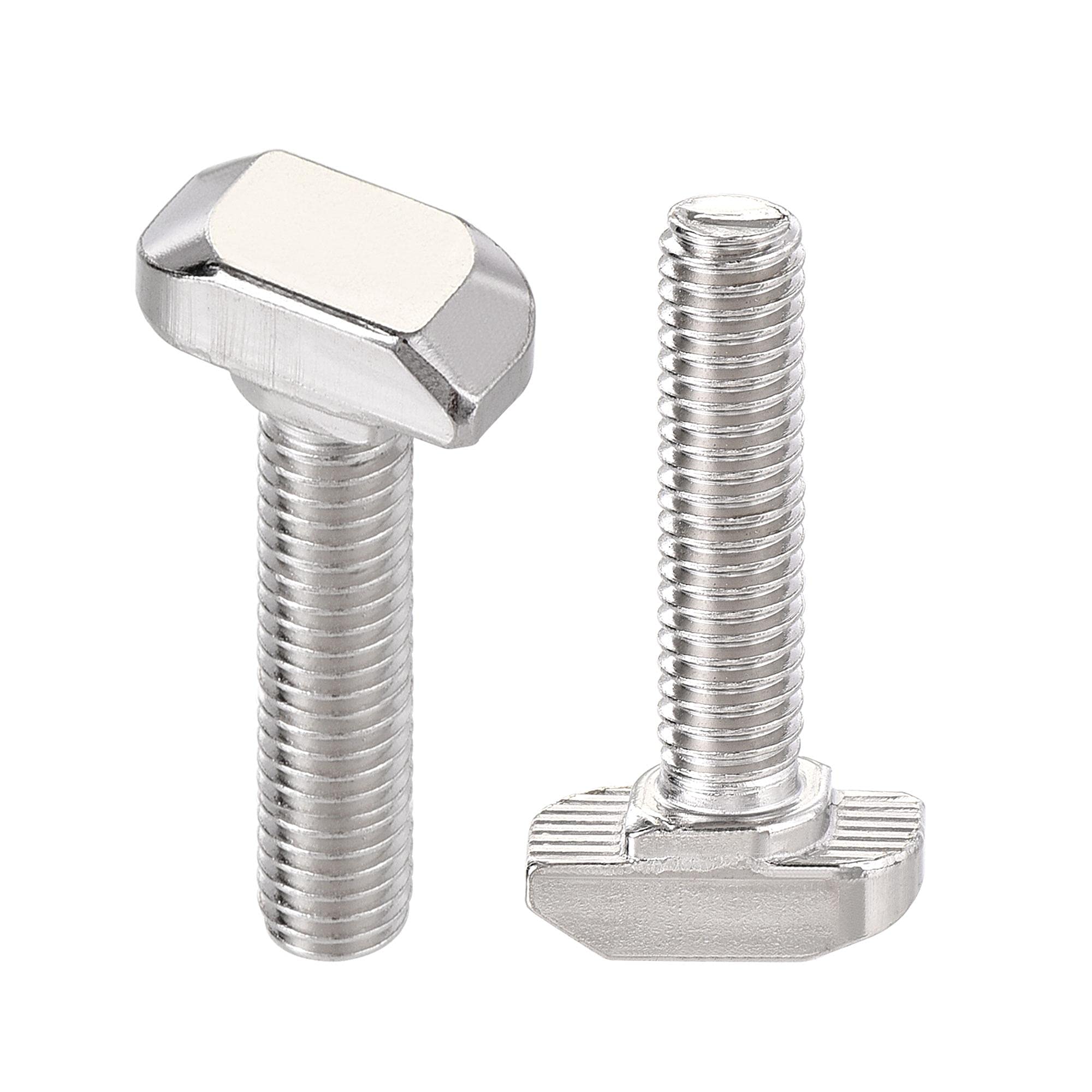 uxcell M6x25mm T-Slot Drop-in Stud Sliding Bolt Screw Carbon Steel for 30 Series Aluminum Profile 8pcs