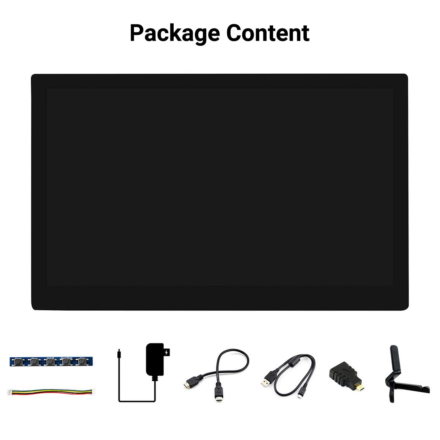 waveshare 10.1inch QLED Quantum Dot Display Compatible with Raspberry Pi 4B/3B+/3A+/2B/B+/A+/Zero/Zero W/WH/Zero 2W CM3+/4 Capacitive Touch 1280×720 Resolution Supports Jetson Nano/Windows