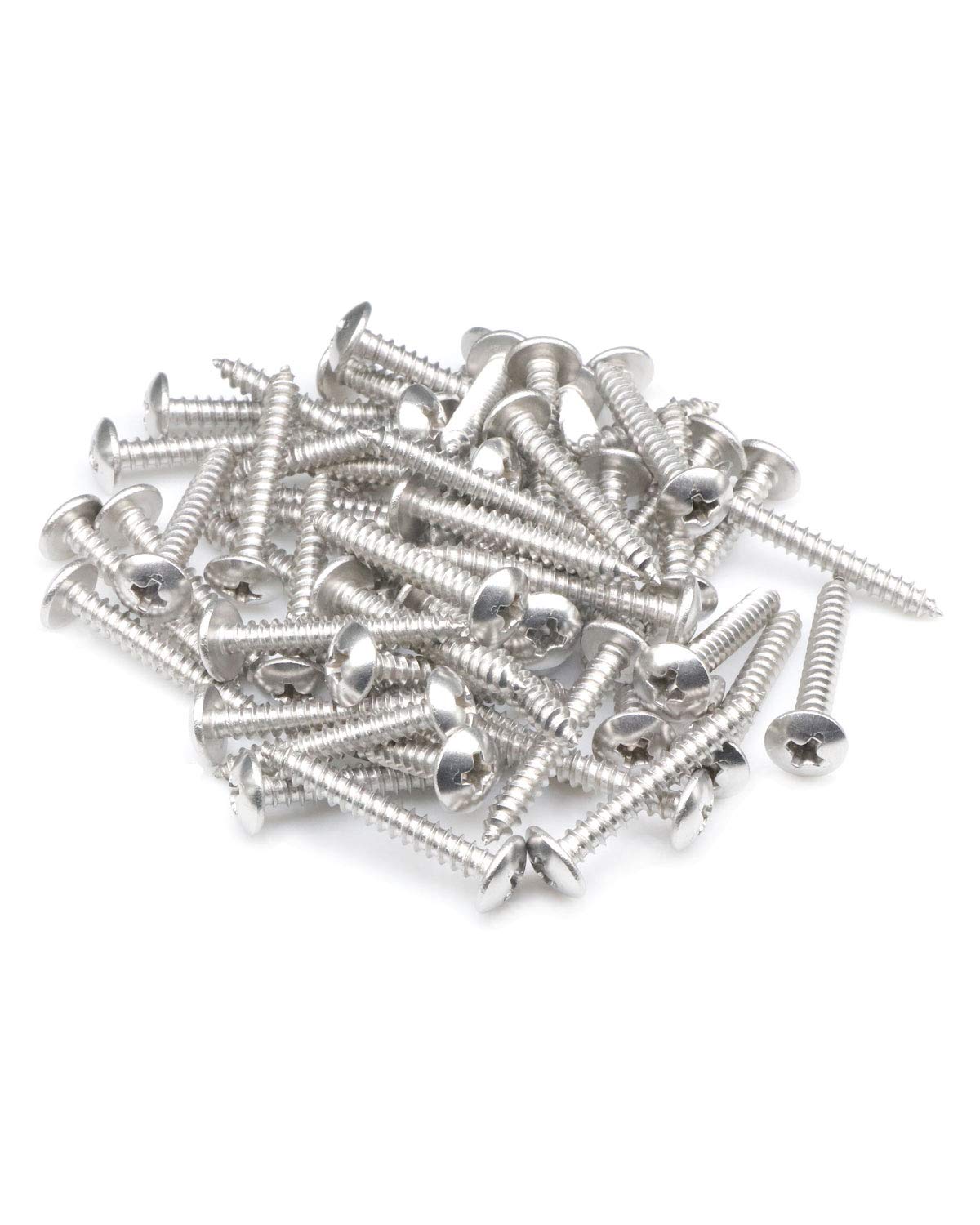 100Pcs #6 x 1" Truss Head Phillips Wood Screws Stainless Steel 304 Self Tapping Screws | by IMSCREWS