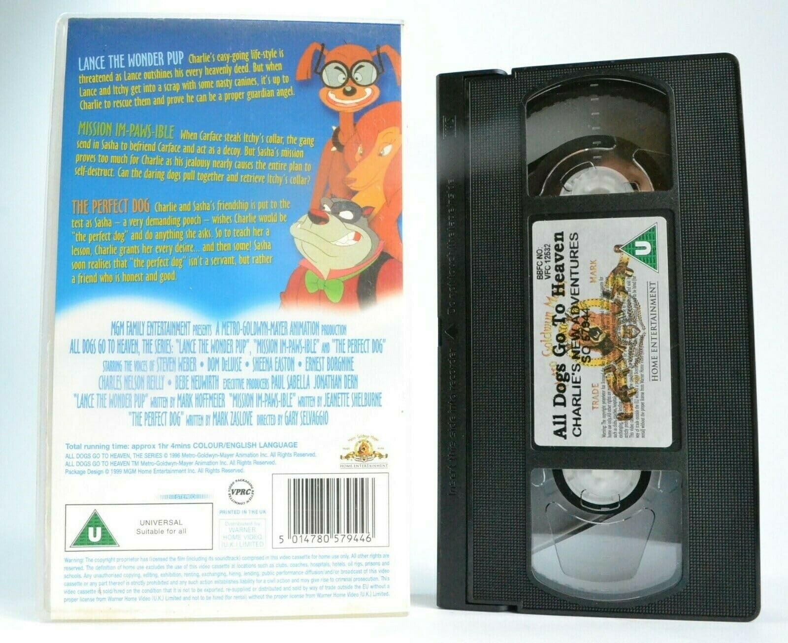 All Dogs Go to Heaven 2: Charlie's New Adventures - Animated Musical - Pal VHS
