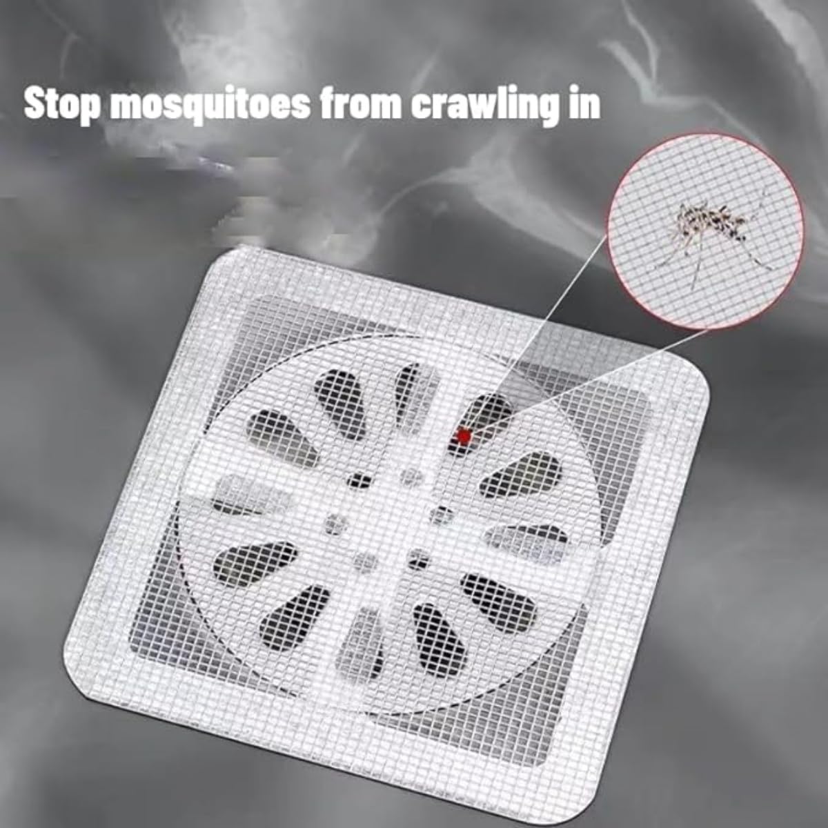 100Pcs Disposable Floor Drain Sticker,Shower Drain Hair Catcher Mesh Stickers,Bathtub Hair Stopper Shower Sink Drain Strainer Screen Catcher,Mesh Drain Cover for Laundry Kitchen Bathroom (10)