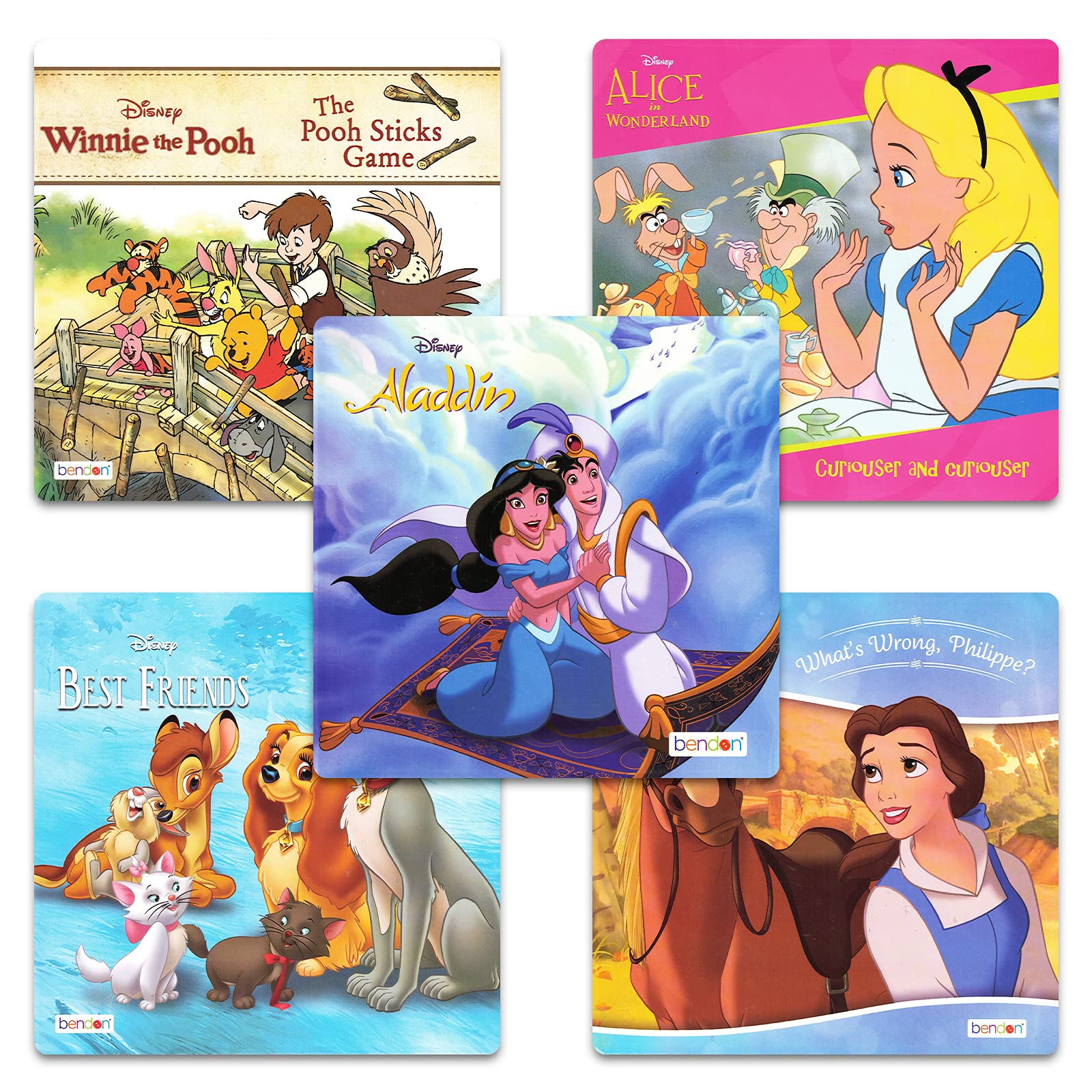 Classic Disney Storybook Collection for Toddlers Kids - Bundle with 10 Disney Books Featuring Mickey Mouse, Minnie Mouse, Winnie The Pooh, and More | Disney Bedtime Book Set