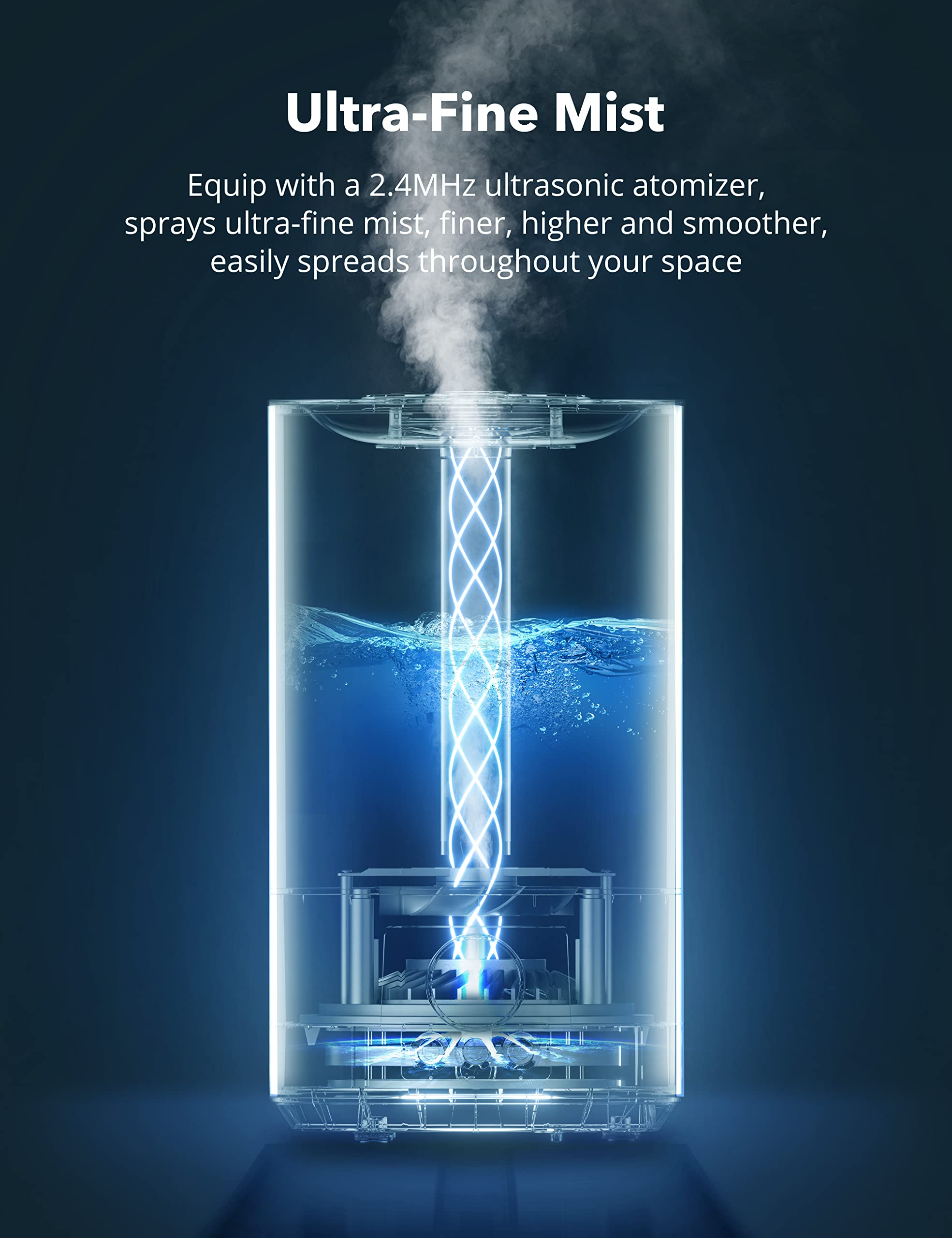 4L Top Fill Humidifiers for Bedroom, 25dB Quiet Ultrasonic Cool Mist Humidifiers with Auto Mode Mist Level, Adjustable 12H Timer for large Living Room Office Desk (White) Christmas