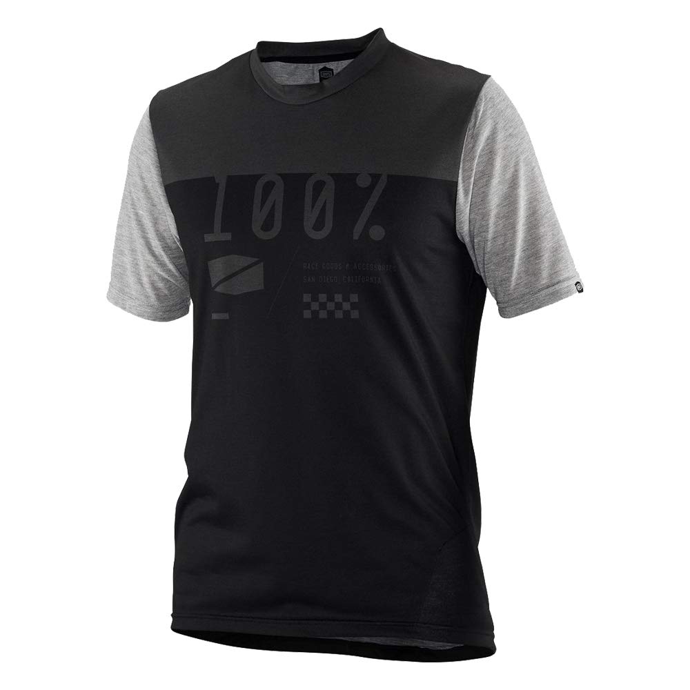 100% Airmatic Jersey - Men's Black/Charcoal2, L
