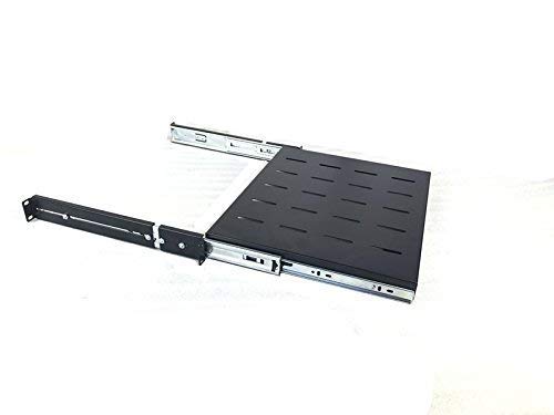 Ares Vision 250mm 1U Heavy Duty Steel 19'' Wide Sliding Shelf for 400MM Server Cabinet. 2 Pack