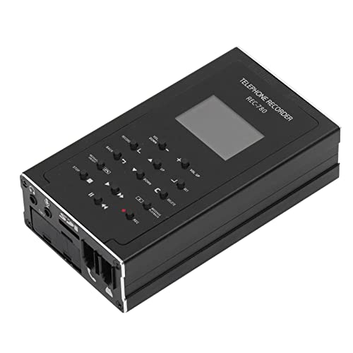 100‑240V REC-780 Telephone Recorder, Landline Phone Call Recorder, Automatic Manual Telephone Recording Device, 32GB Memory Telephone Recorder, for Home Office