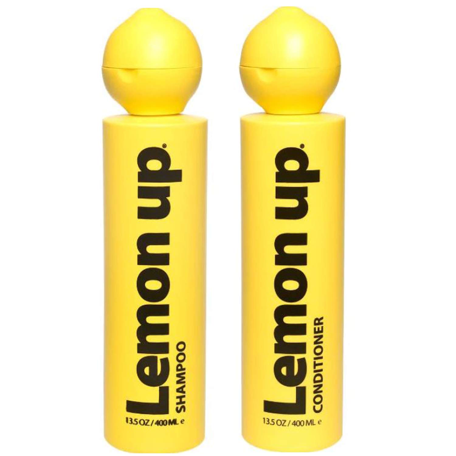L E M O N Limited Edition Lemon Scented Hair Care Shampoo & Conditioner Set, Hydrating, Helps Control Oil and Add Shine to Dry Hair, 13.5 oz Bottles (Set of 2)