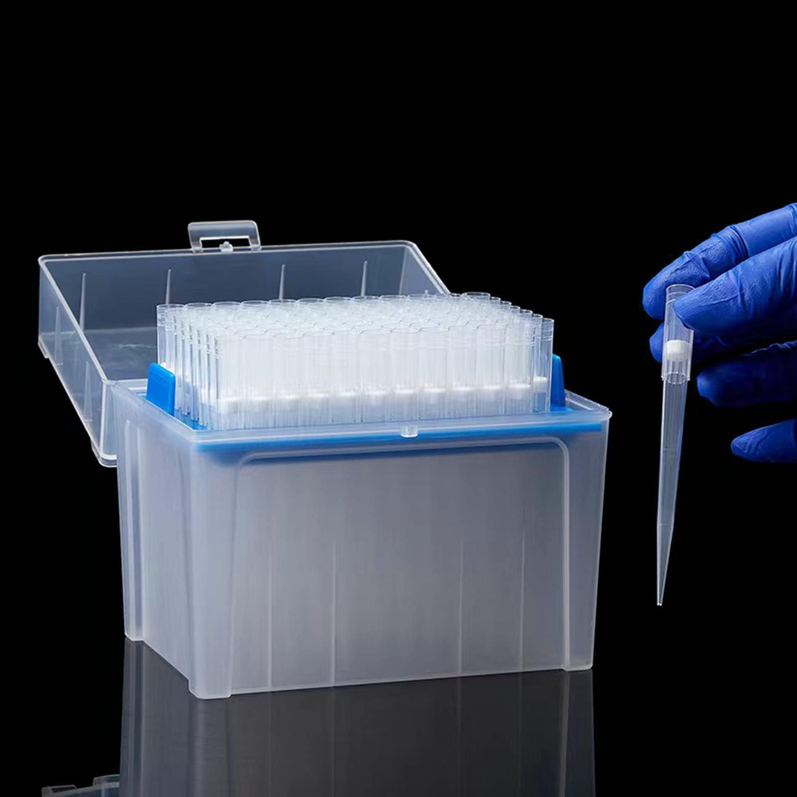 1000ul Filter Pipette Tips - Universal Pipette Tips,with Box RNase/DNase Free & Pyrogen Safe, 96 Tips/Rack Pk x 10 Racks (960 Tips)